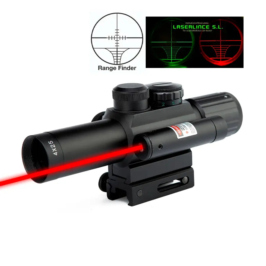 Mira Tactica M6 - Mira con laser - Mira Telescopica - Laser - Miras ...