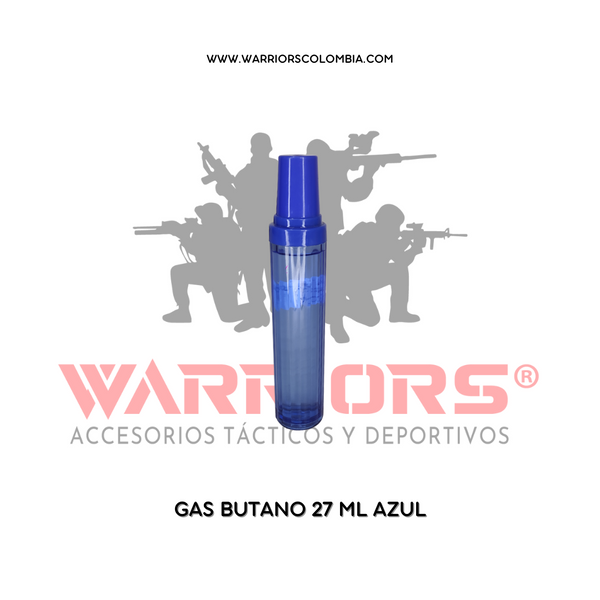 GAS BUTANO 27 ML / AZUL – Warriors Colombia