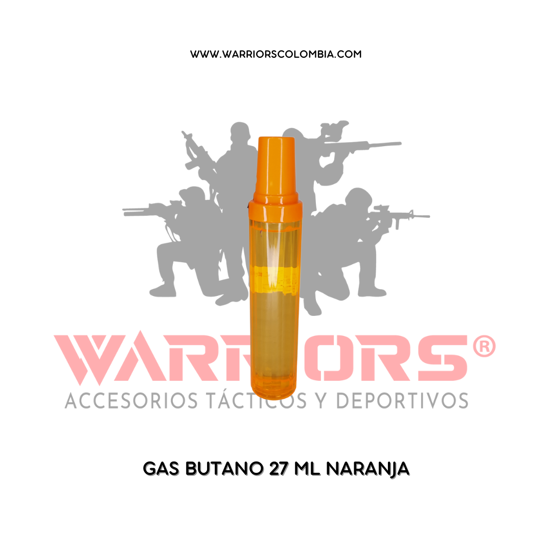 GAS BUTANO 27 ML / NARANJA – Warriors Colombia